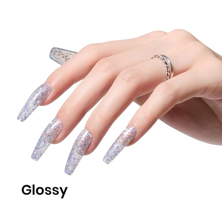 Silver Chrome Glitter Gel Nail Polish - BVGel
